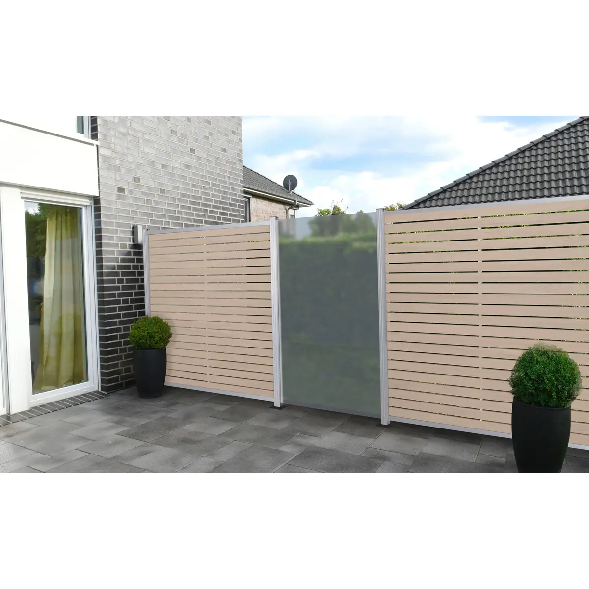 Preisvergleich für Tetzner & Jentzsch Sichtschutzelement Hampton langlebig, witterungsbeständig ...