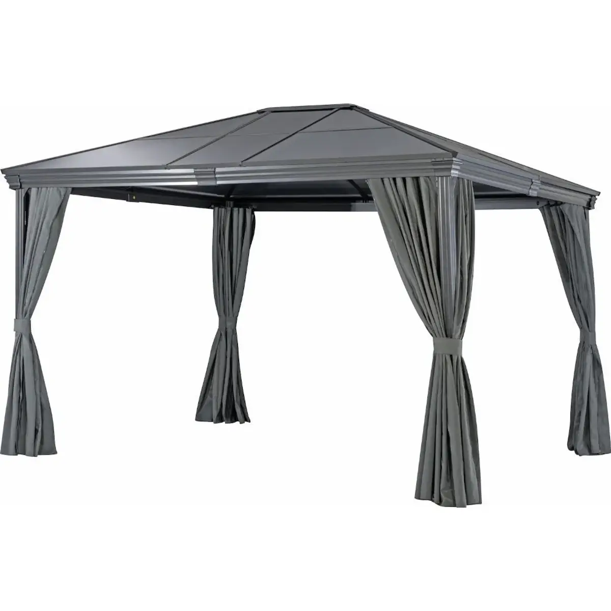 Preisvergleich für Hardtop Pavillon, 3x3,65x2,7m, BxHxT 360x270x300 cm ...