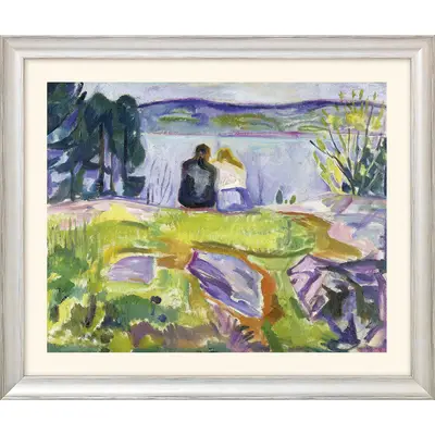 Preisvergleich für Edvard Munch: Bild 'Frühling (Liebespaar am Ufer ...