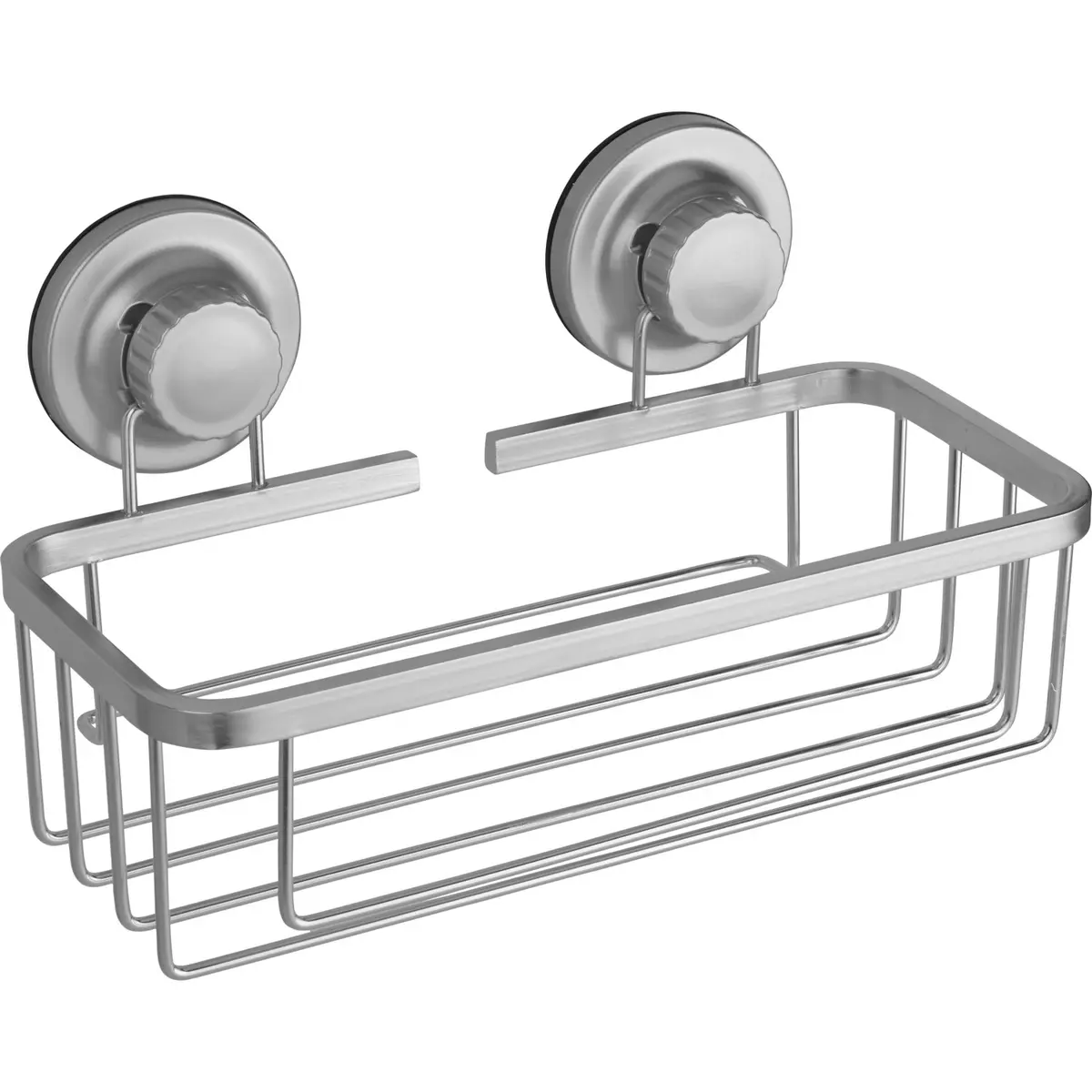 Preisvergleich für baliv Duschkorb DK1-4532 Rechteckig, BxHxT 12.4x10x26 cm, in der Farbe Silber ...
