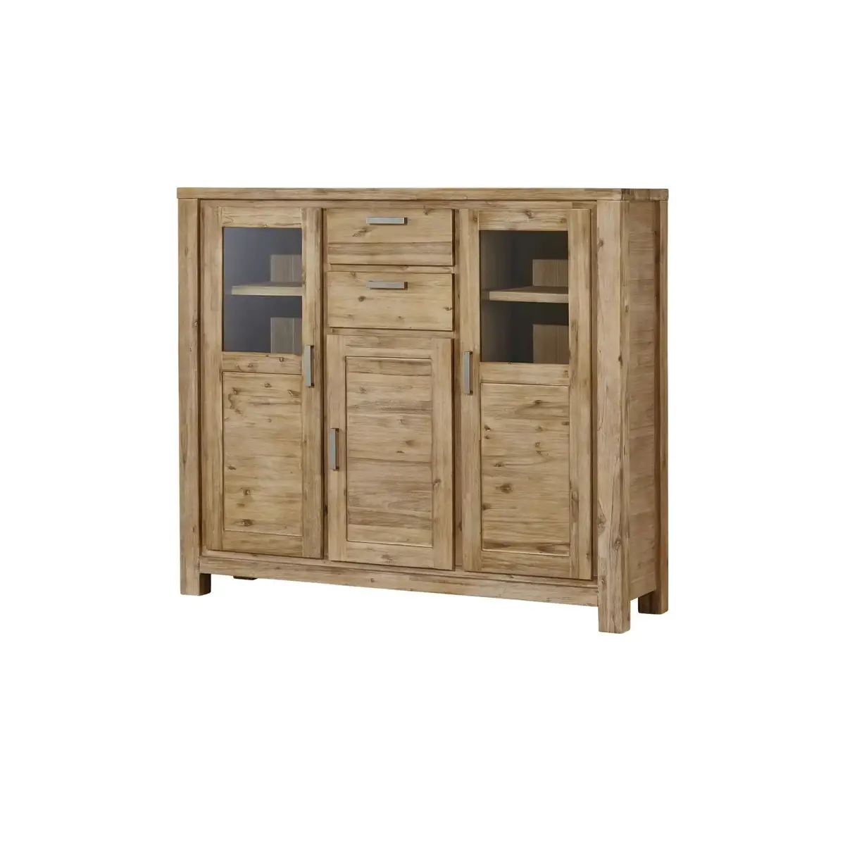 Preisvergleich für Woodford Highboard Borneo ¦ holzfarben ¦ Maße (cm): B: 160 H: 140 T: 45.0 ...