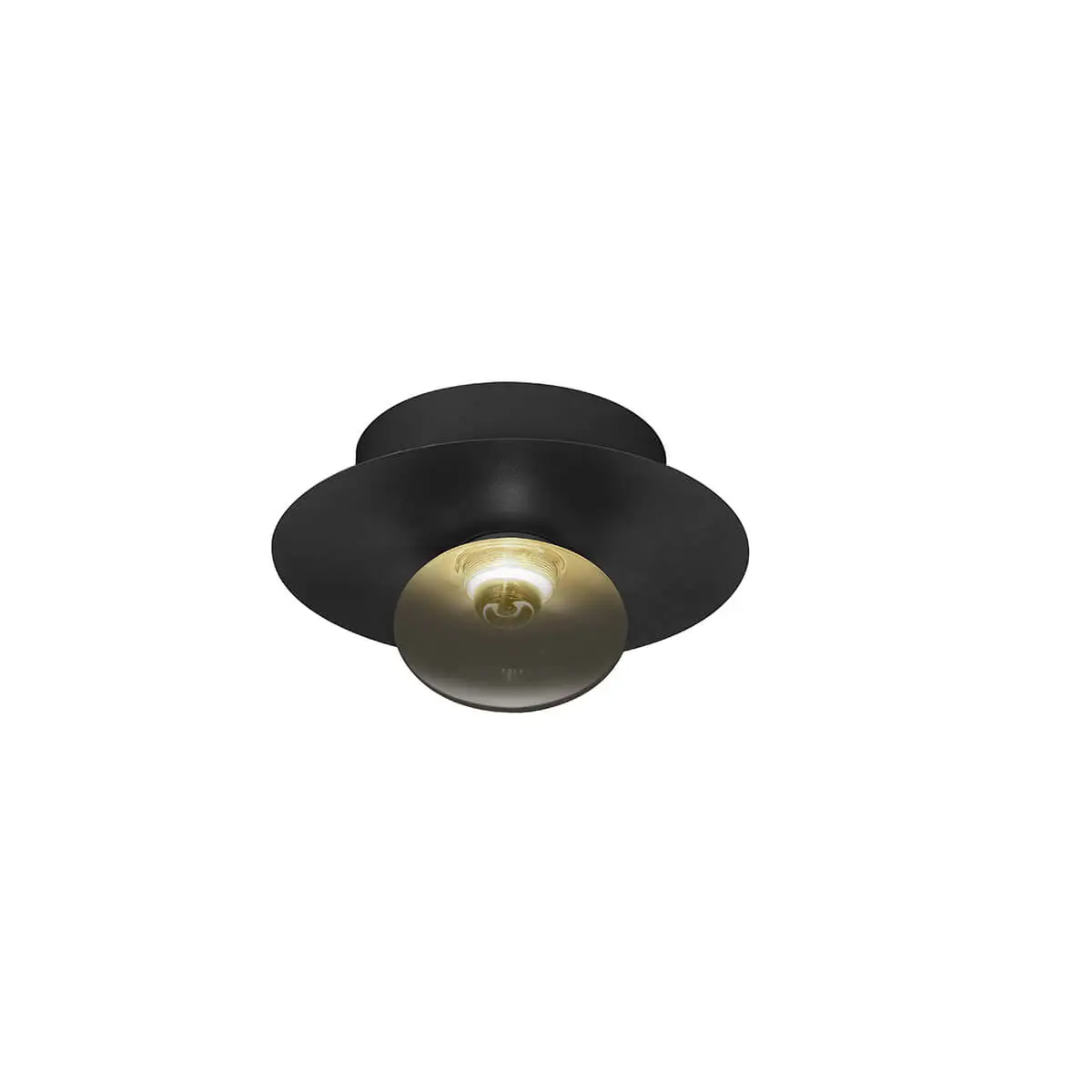 Preisvergleich für HELL Nugget Deckenleuchte, Ø: 30 cm schwarz, BxT ...