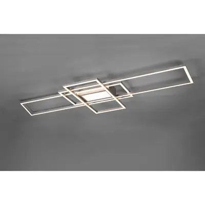 Preisvergleich für Novel LED-DECKENLEUCHTE Nickel, BxHxT 42x6.5x105 cm ...