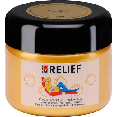 Preisvergleich für Marabu Relief Paste hochdeckend 225 ml Gold, BxHxT ...