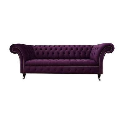 Preisvergleich für JVmoebel Sofa Lila Chesterfield Sofa 3 Sitzer ...