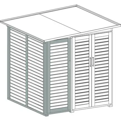 Preisvergleich für WEKA Gartenhaus »Garten (Q) Modul Save Bike«, Holz ...