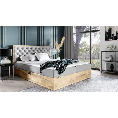 Preisvergleich für Boxspringbett Schlafzimmerbett DIONA 200x220cm Stoff ...