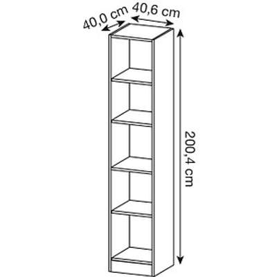 Preisvergleich für HAMMERBACHER Aktenregal Unni SE1 lichtgrau 40,6 x 40 ...