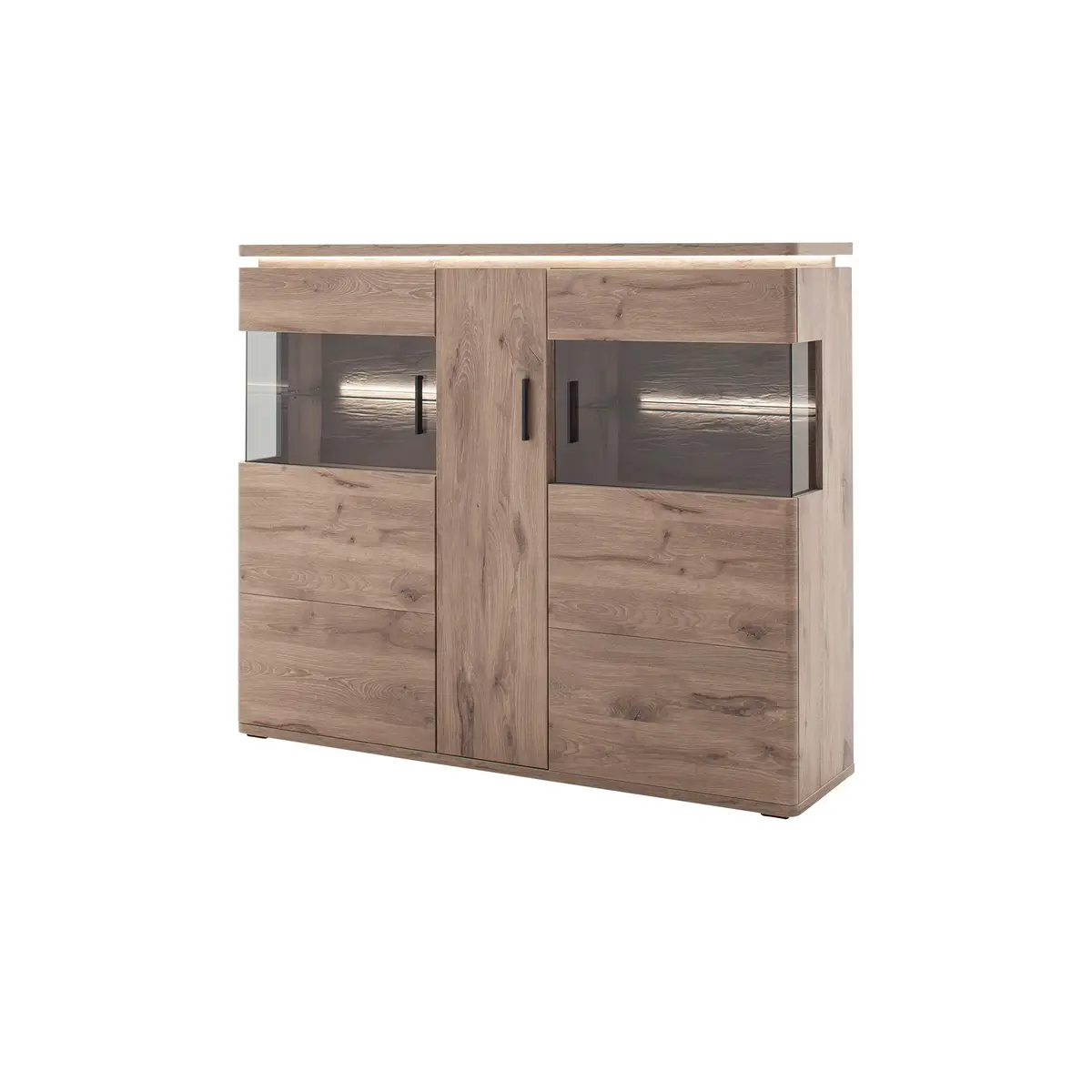 Preisvergleich für uno Highboard Kataros ¦ holzfarben ¦ Maße (cm): B: 150 H: 124 T: 38.0 ...