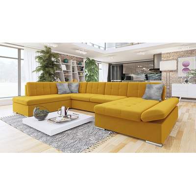 Preisvergleich für MIRJAN24 Wohnlandschaft Bergen Premium, mit Schlaffunktion und Bettkasten, U ...