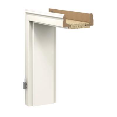 Preisvergleich für Türzarge Weiß lackiert ähnl. RAL9016 profiliert 61 ...