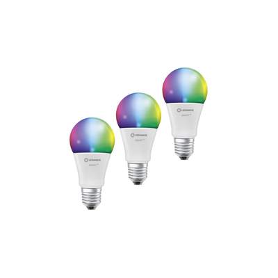 Preisvergleich für LEDVANCE 3er-Set SMART+ WiFi 9-W-LED-Lampe A60, E27, 806 lm, RGBW, 2700-6500 ...