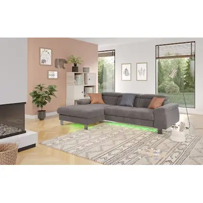 Preisvergleich für COTTA Ecksofa Komaris, Ecksofa, wahlweise mit RGB ...