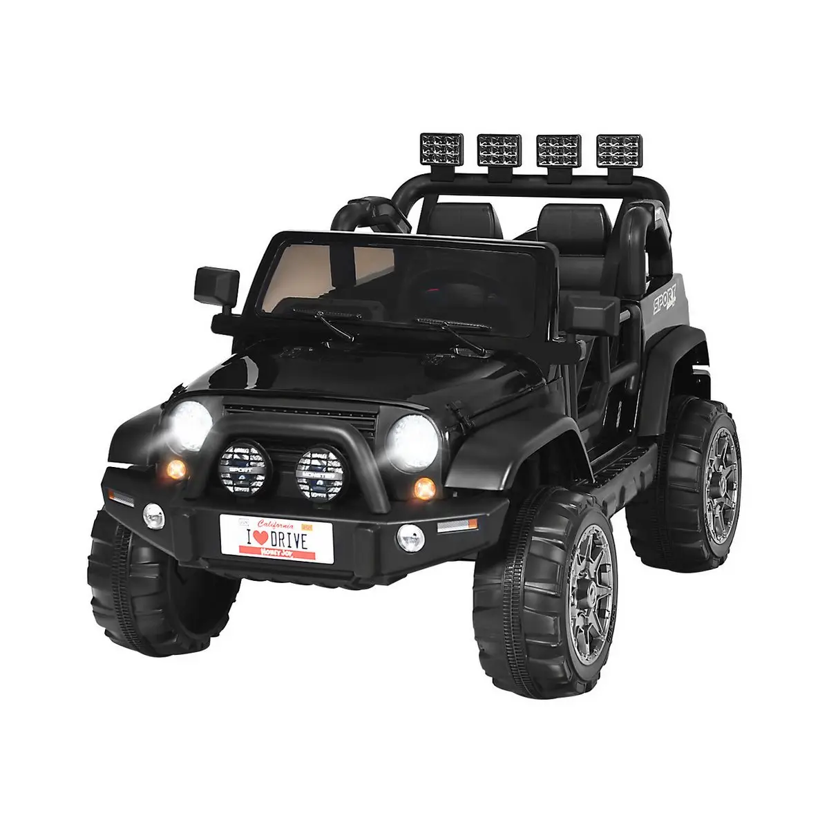 Preisvergleich für COSTWAY Elektro-Kinderauto 12V, mit 2 Sitzen, in der ...