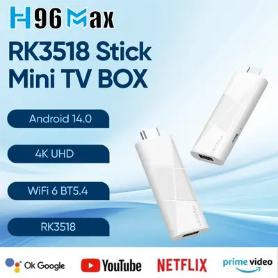 Preisvergleich für H96 MAX RK3518 Stick Weiß Android 14.0 Mini TV BOX ...