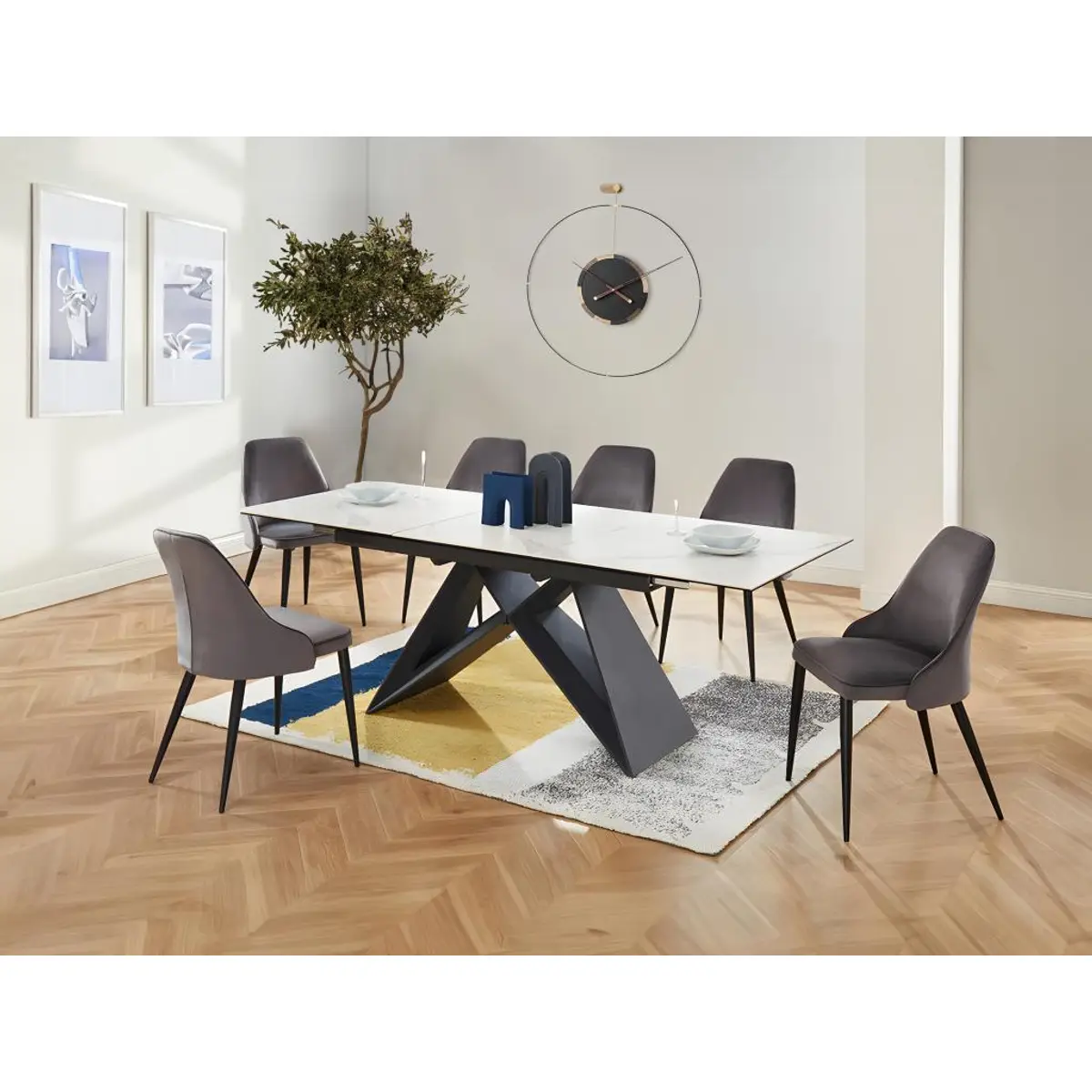 Wunderbar Esstisch Fuer 8 Personen Weiss Fotos