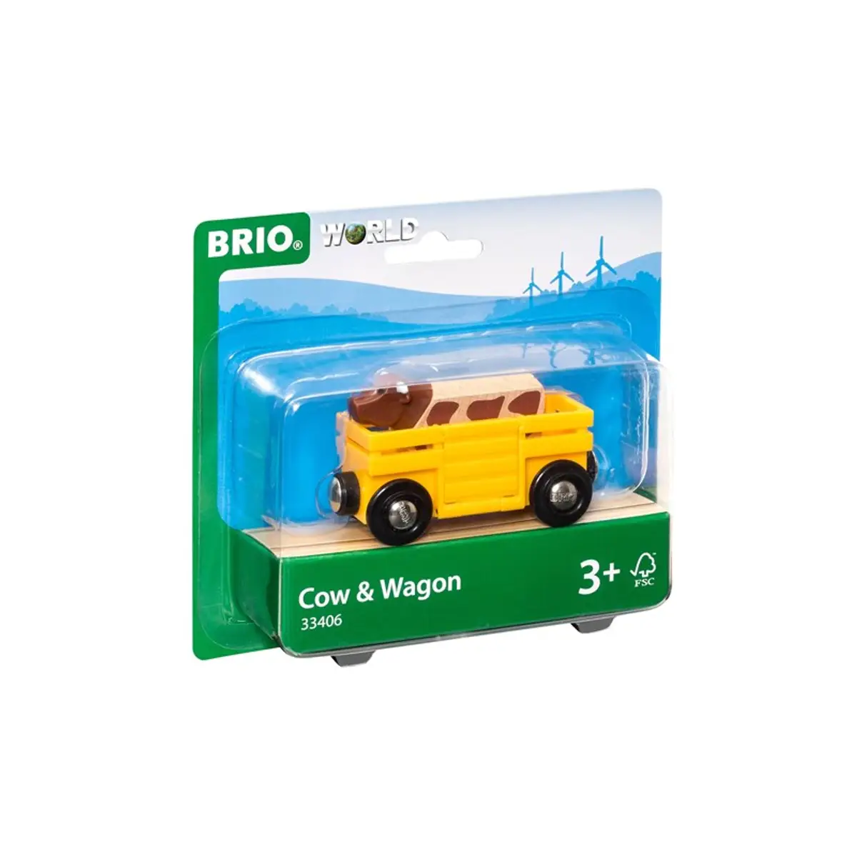 Preisvergleich für Holzspielzeug Brio Cow & Wagon, BxHxT 15.3x4x13.3 cm ...