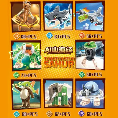 Preisvergleich für Tung Tung Sahur Bausteine Tralalero Tralala Meme ...