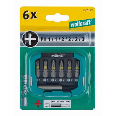 Preisvergleich für Wolfcraft Bit-Set PH 7-teilig | Ladendirekt